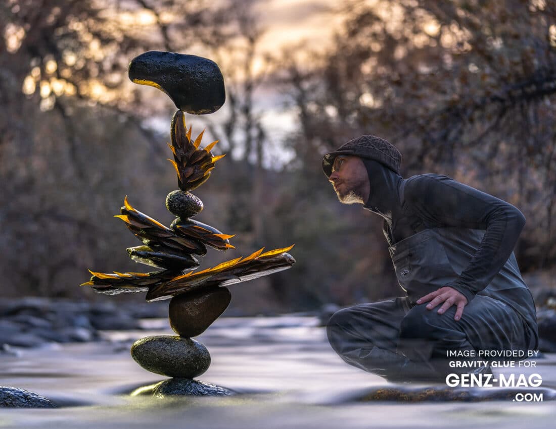 Gravity Glue's Michael Grab & his art of rock balancing - Gen-Z Magazine