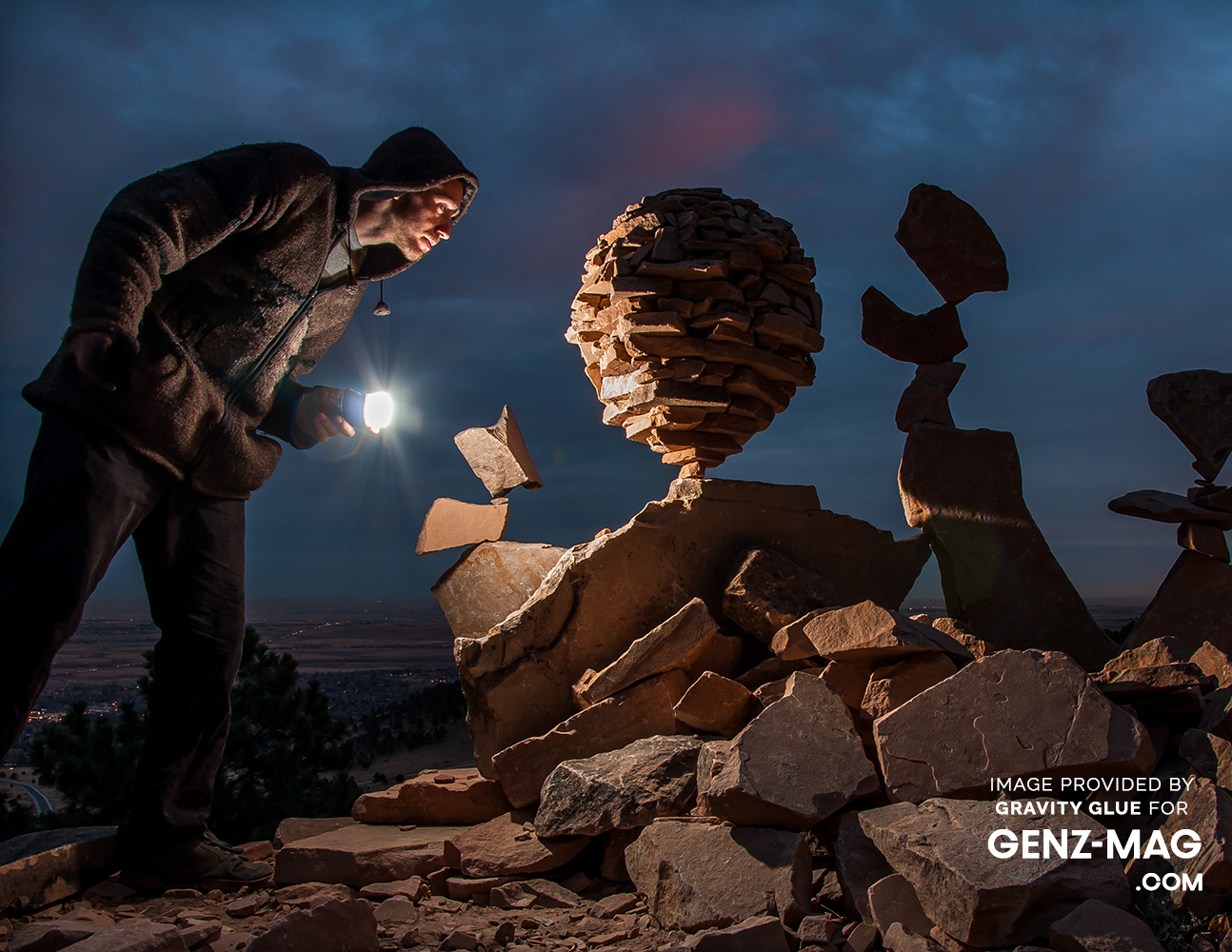 Gravity Glue's Michael Grab & his art of rock balancing - Gen-Z Magazine