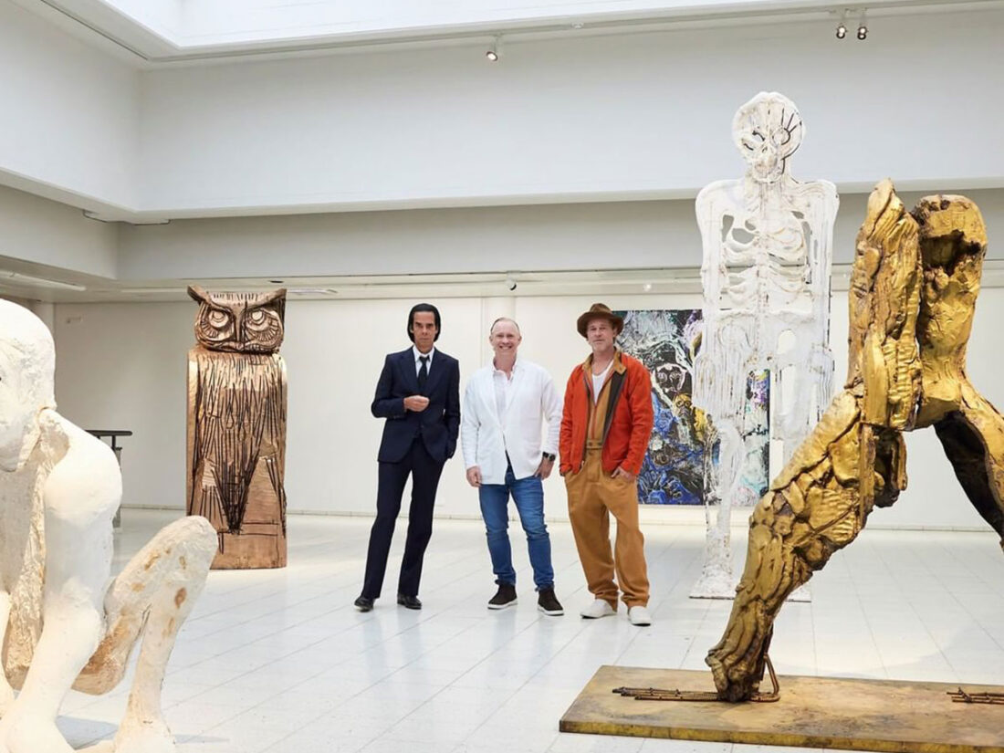 Look: Actor Brad Pitt Unveils First-Ever Public Art Sculpture ...